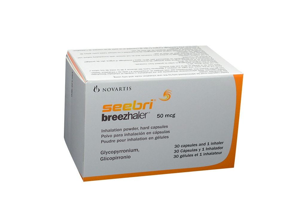 SEEBRI BREEZHALER 50MG 30CAP 1 INHAL | Tu Farmacia Actual